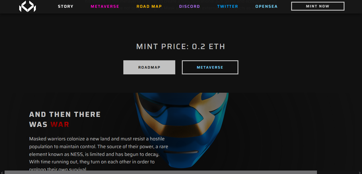 Crypto Mask Genesis - Fungies.io