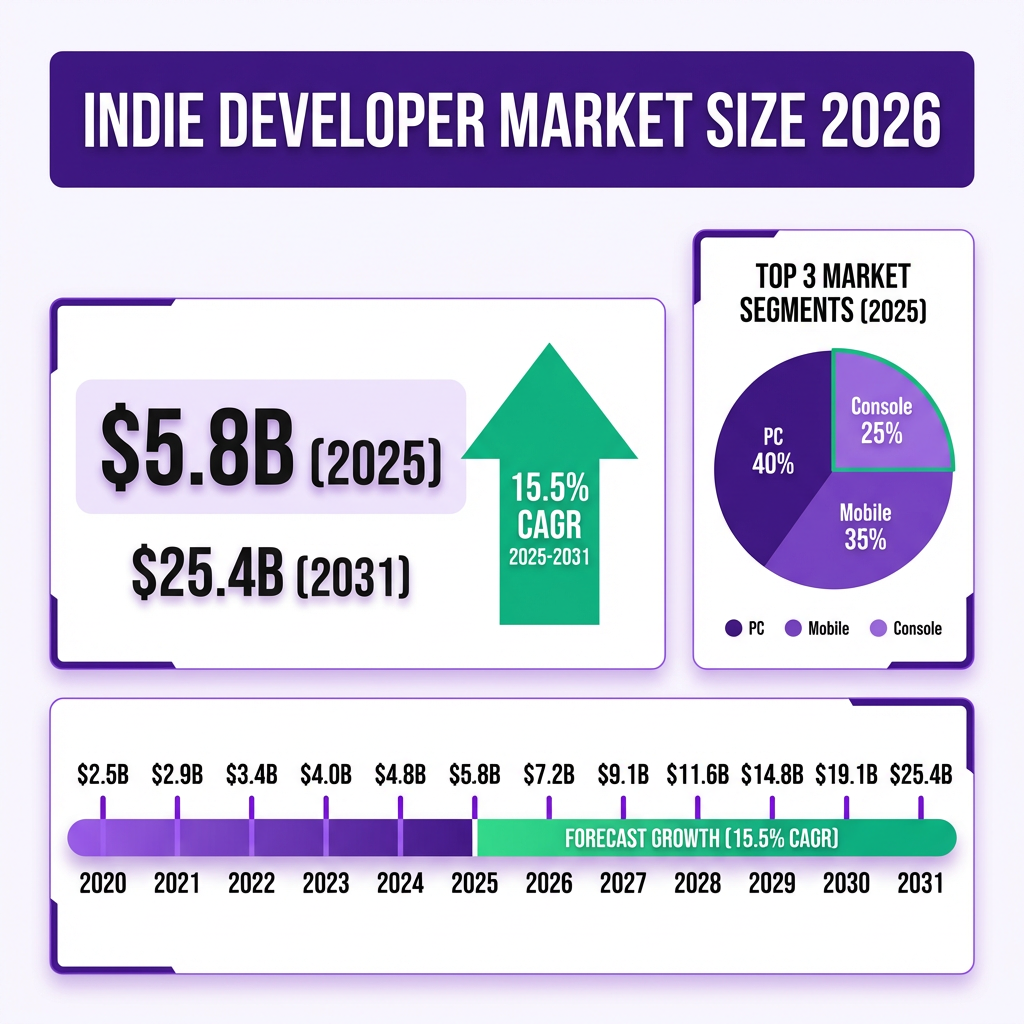 Indie Developer Market 2026: The Complete Industry Analysis with Data ...