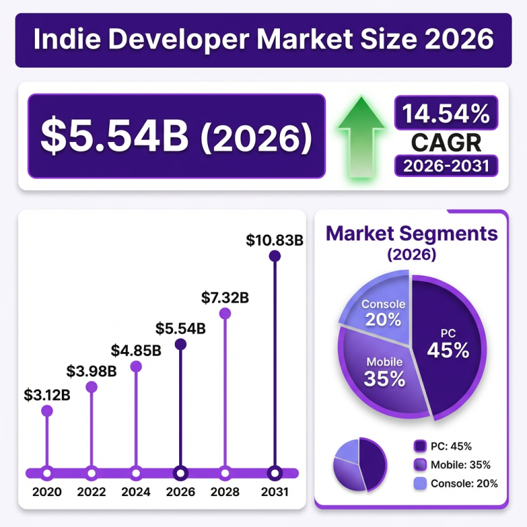 Indie Developer Market 2026: The Complete Analysis with Data, Trends ...