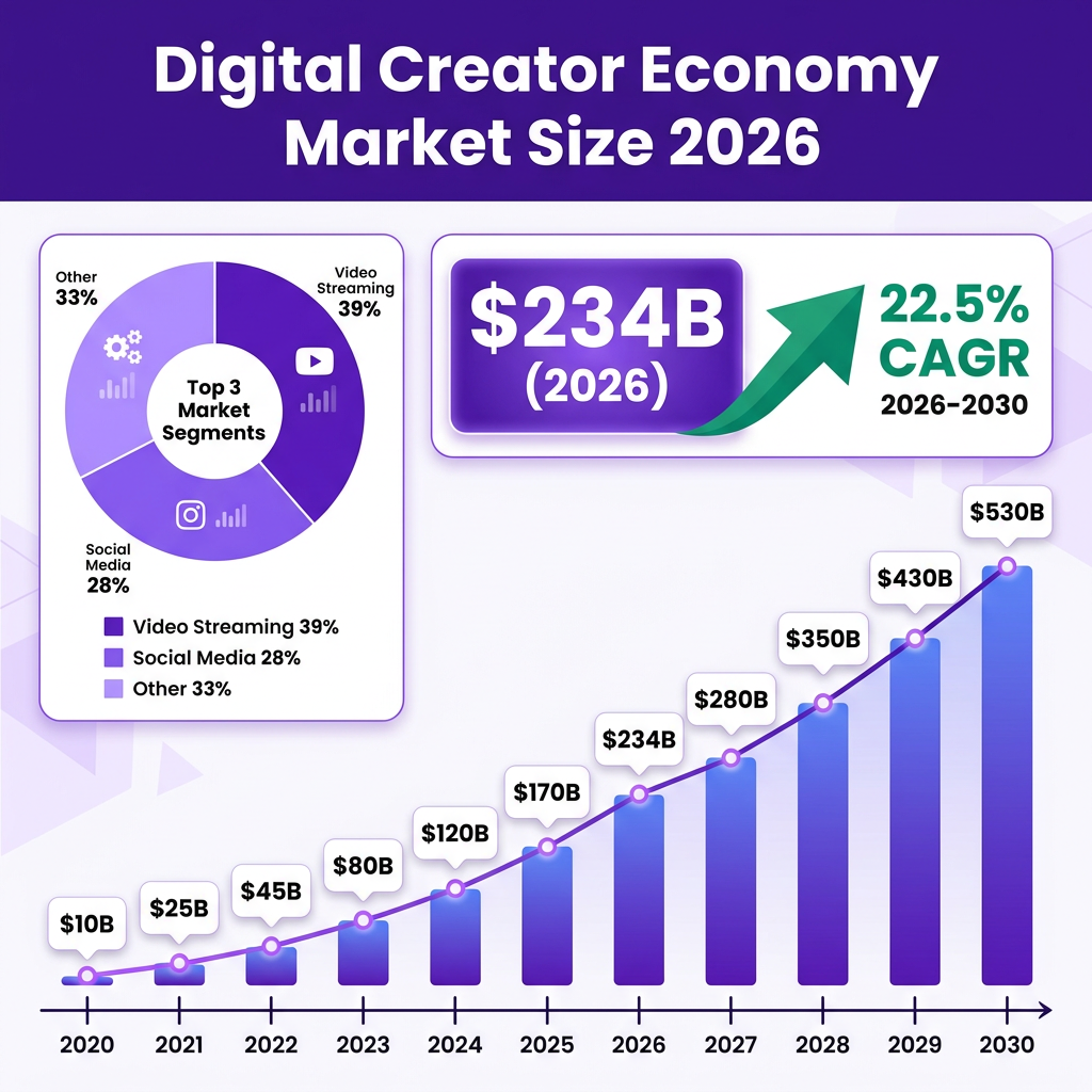 Digital Creator Economy 2026: The Complete Market Analysis with Data ...